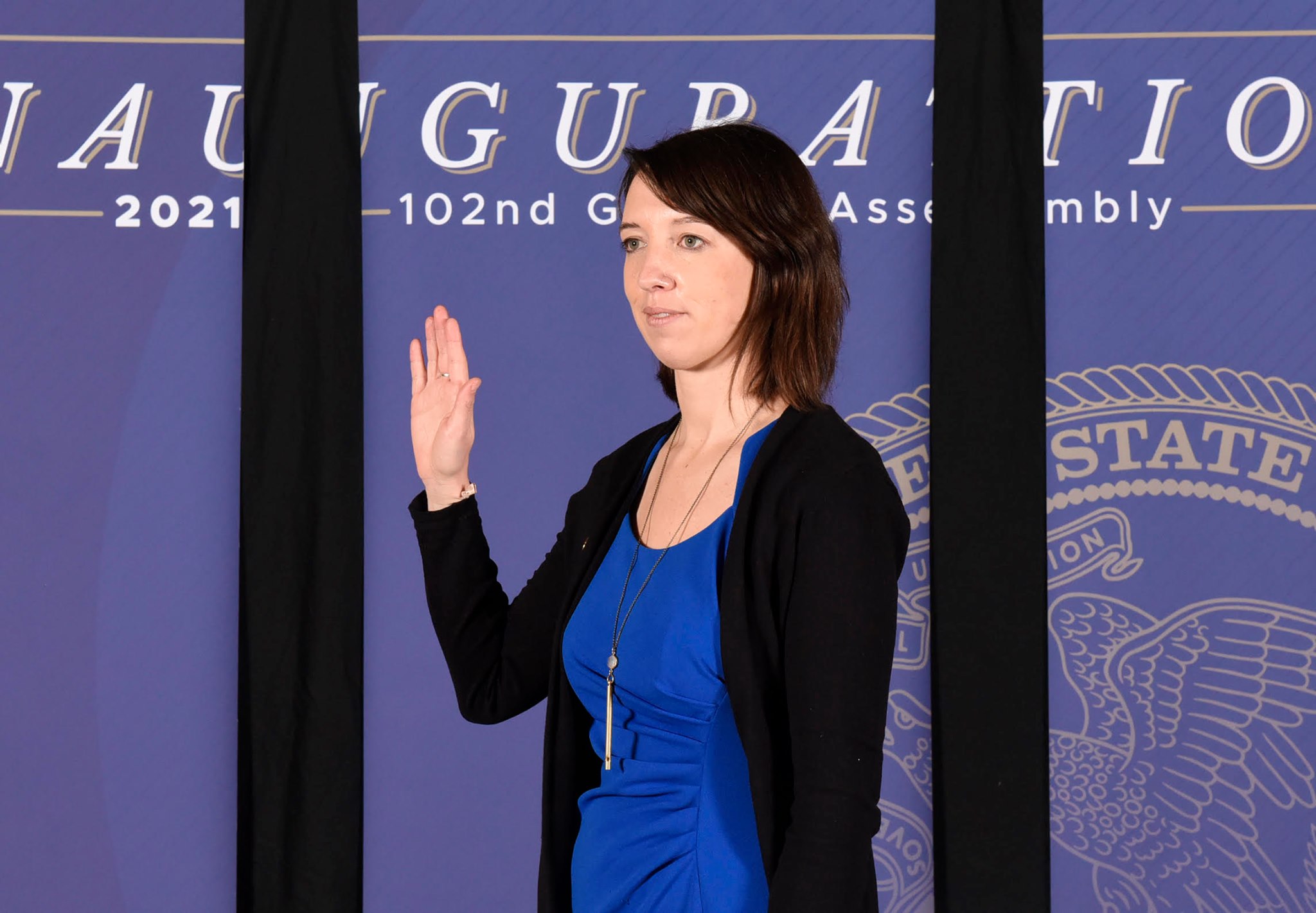 Rep. LaPointe Sworn In to 102nd General Assembly - Lindsey LaPointe ...